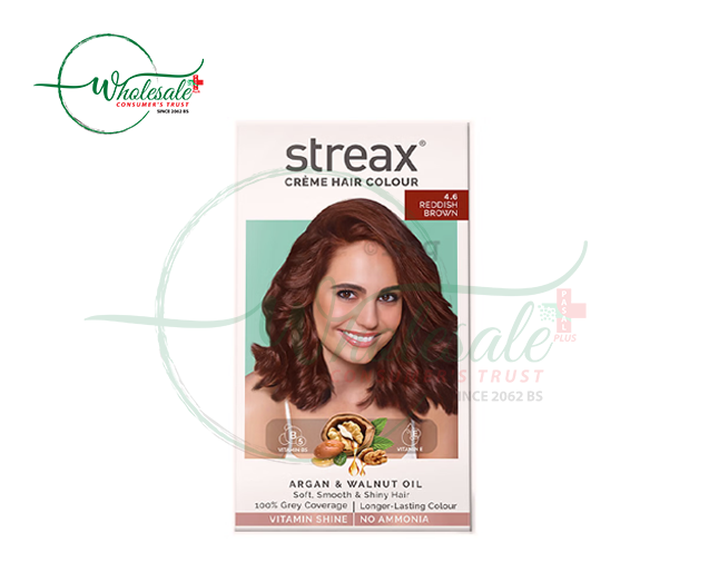 STREAX CREME HAIR COLOUR 50ML (REDDISH BROWN 4.6)